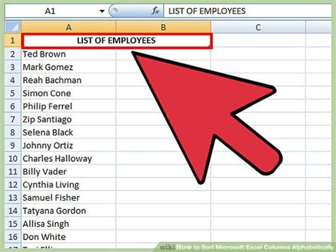 How To Sort Microsoft Excel Columns Alphabetically 11 Steps Artofit