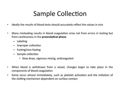 Preanalytical Variables In Coagulation Testing Pdf