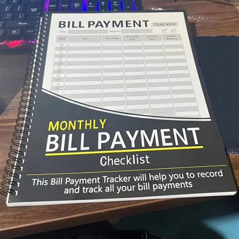 1 Monthly Bill Payment Tracking Notebook Financial Management And