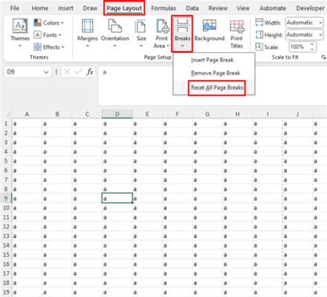 8 Ways To Insert Page Break In Microsoft Excel How To Excel