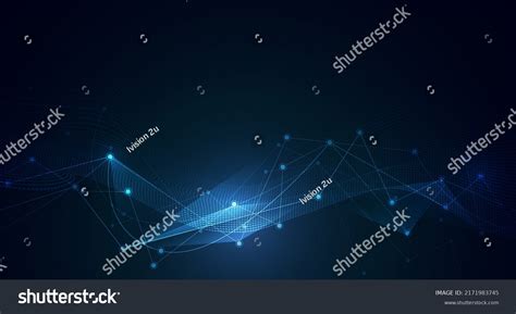 Vector Molecule Network Connected Lines Dots Stock Vector Royalty Free 2171983745 Shutterstock