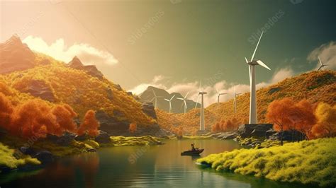 무료 환경과 생태학의 개념을 묘사하는 3d 렌더링된 그림 Ppt 배경 Slidesdocs