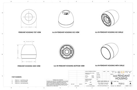 Ic6 Pendant Housings — Theory Professional