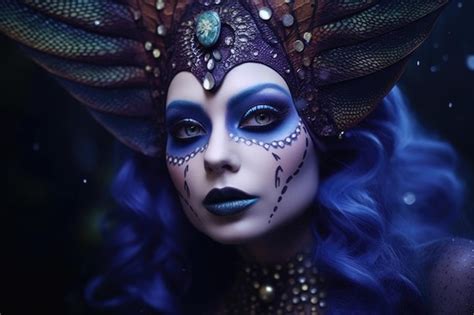 Premium Ai Image Halloween Makeup