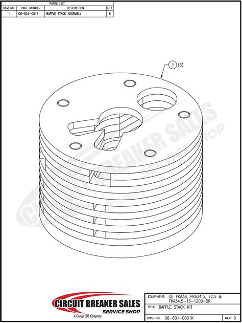 General Electric Fka38 Fka345725 Fka345 15 1200 5r Kit Baffle