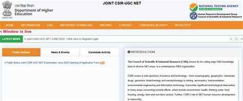 Csir Net June 2025 Registration Open