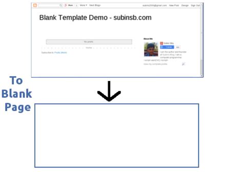 Make A Blank Template Html Page In Blogger Subins Blog