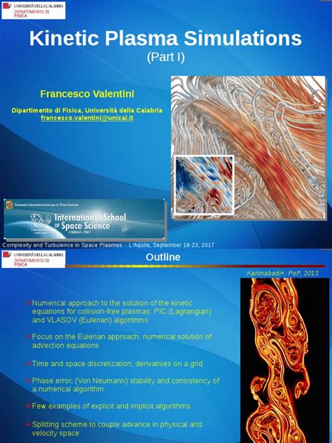 Kinetic Plasma Simulations Pdf Plasma Physics Numerical Analysis