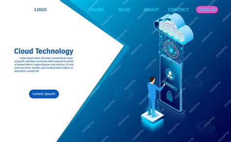 Premium Vector Modern Cloud Technology And Networking Online
