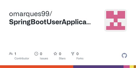 GitHub Omarques SpringBootUserApplication