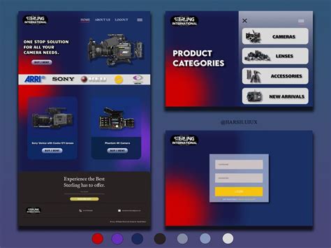 Harsh Dubey On Linkedin Uiux Design Sample Landing Page Prototype For Camera Rental Webpage