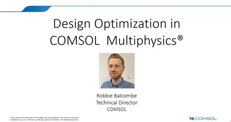 Introduction To Design Optimization In Comsol Multiphysics®