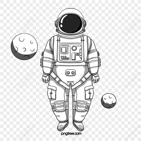 만화 일러스트 우주비행사 원소 단순한 아름다운 공상 과학 Png 일러스트 무료 다운로드 Lovepik