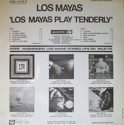 Los Mayas Los Mayas Play Tenderly 1967