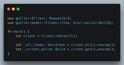 Github Greakagw2lib Extensible Gw2 Api Wrapper Library For Rust