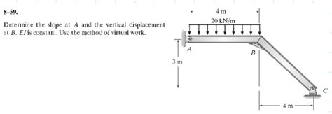 Solved 8 59determine The Slope At A And The Vertical