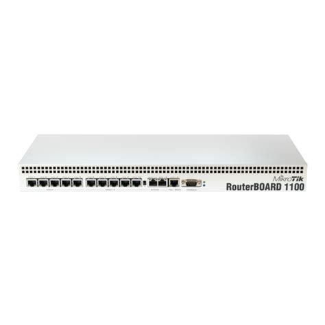 Mikrotik Routerboard 1100 User Manual Pdf Download Manualslib