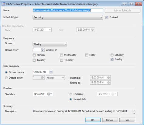 Stairway To Sql Server Agent Level 11 Maintenance Plan Jobs Sqlservercentral