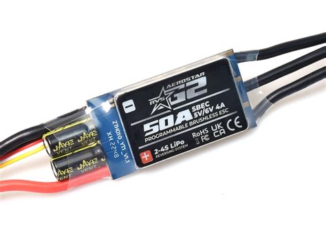 Aerostar Rvs G2 32bit 50a 2~4s Electronic Speed Controller Wreverse