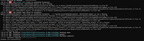 When Storing An Integer Value In The JobDataMap And Getting It As A String Then Quartz Net