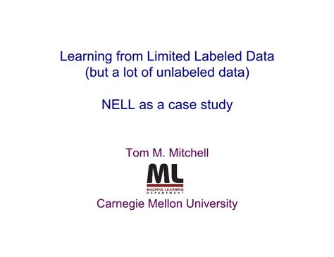 Pdf Learning From Limited Labeled Data But A Lot Of Unlabeled · Learning From Limited