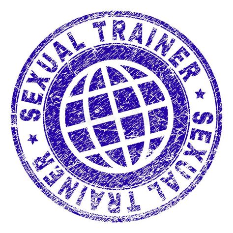 Grunge Textured Sexual Trainer Stamp Seal Stock Vector Illustration
