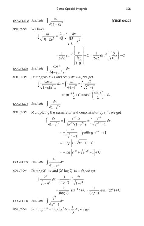 Some Special Integrals 72