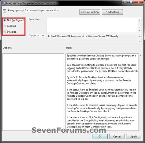 Remote Desktop Connection Automatic Log On Allow Or Prevent Tutorials