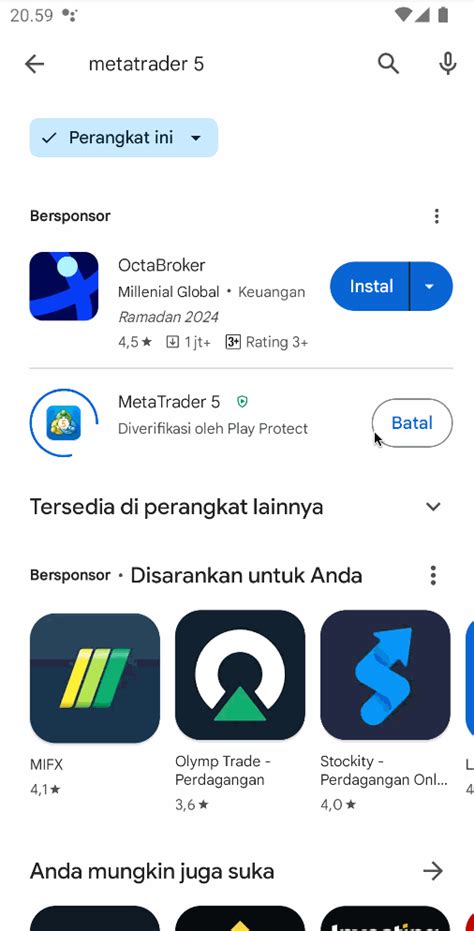 Donwload And Install Mt5 Metatrader 5 Di Android