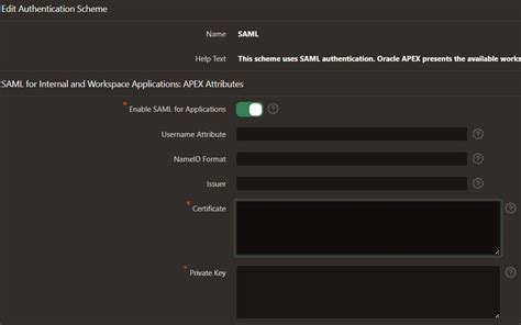 Is It Possible To Setup A Saml Authentication On An Atp Running Apex