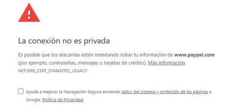 Como soluciono el error La conexión no es privada Comunidad de