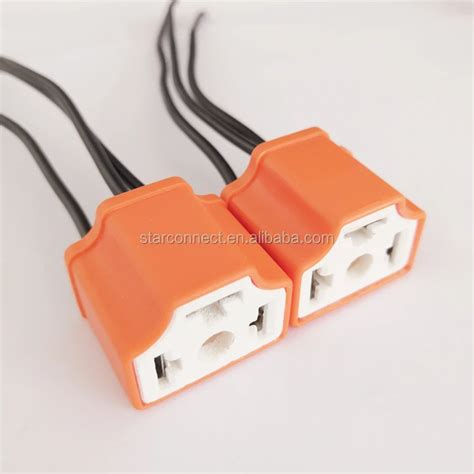 9003 H4 H7 Led 세라믹 와이어 배선 하네스 커넥터 소켓 전구 피그 테일 플러그 H4 H7 Led 전구 홀더 자동차 헤드 라이트 Buy H4 자동차 와이어