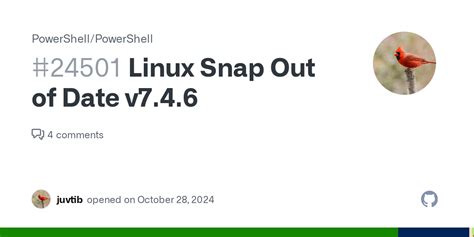 Linux Snap Out Of Date V746 · Issue 24501 · Powershellpowershell · Github