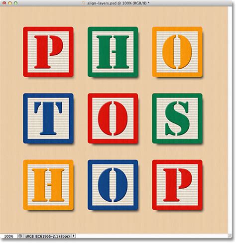 Align And Distribute Layers In Photoshop