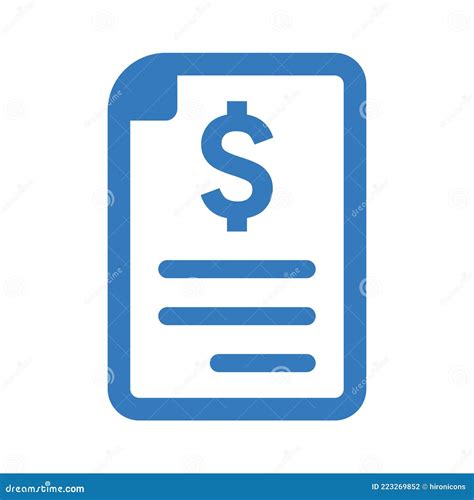 Icono De Contrato De Precio De Certificado Vector De Color Azul