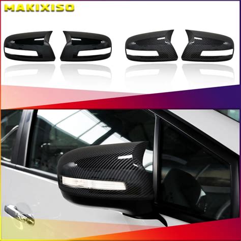 Tapa De La Cubierta Del Espejo Retrovisor Aspecto De Fibra De Carbono Negro Para Honda Civic
