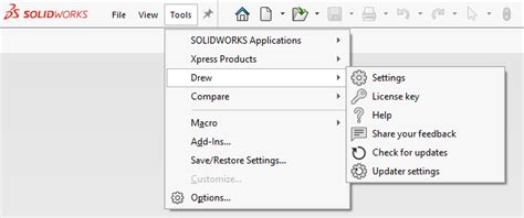 Installing An Update For Drew Drew Settings Cad Booster