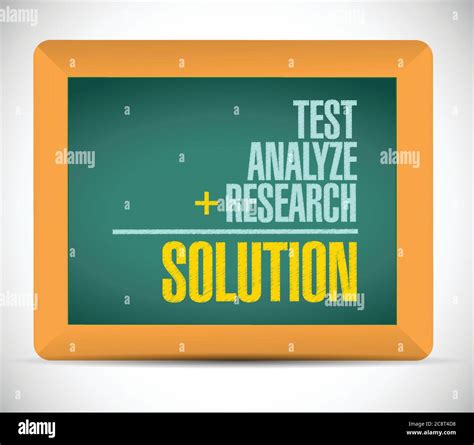 Test Analyze Research And Solutions Messages Illustration Design
