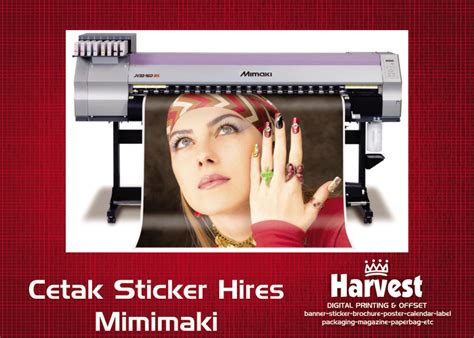 Cetak Stiker Murah Indonesia Harvest Percetakan Surabaya