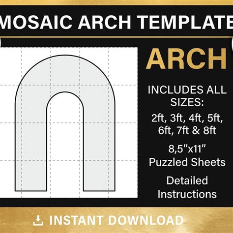 Arch Template Size Etsy Uk