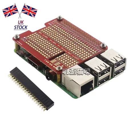 40 PIN GPIO EXTENSION Board DIY Proto HAT Shield For Raspberry Pi 3B 3B 4B 6 70 PicClick UK