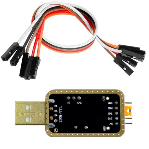 Uart Ttl Usb Adapter For 3 3v And 5v With Ch340g Converter And Jumper Cable Compatible With Arduino