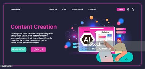 여성 디자이너 창작 콘텐츠 웹 응용 프로그램 콘텐츠 관리 마케팅 개념 수평 가상현실에 대한 스톡 벡터 아트 및 기타 이미지