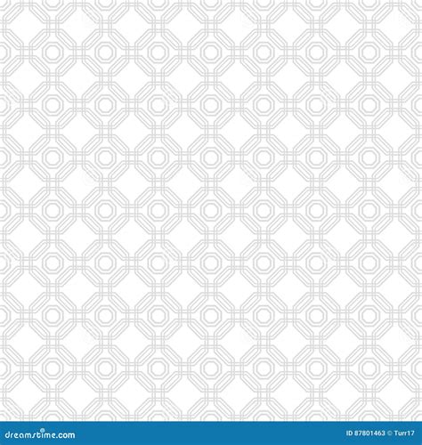 Seamless Abstract Vector Pattern With Octagons Stock Vector Illustration Of Color Linear