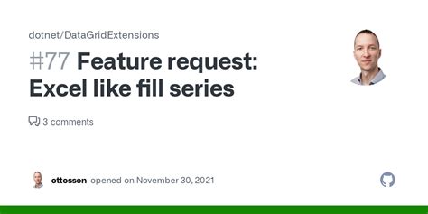 feature request excel like fill series · issue 77 · dotnet