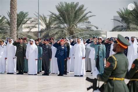 Theyab Bin Mohamed Bin Zayed Raises Uae Flag At Wahat Al Karama To Mark Uae Flag Day