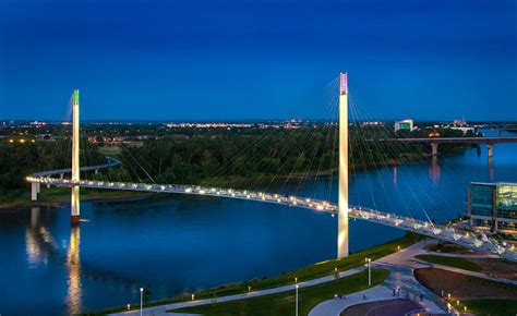 The Bob Kerrey Pedestrian Bridge Back To The River
