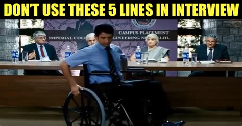 Five Lines That Will Get You Rejected At Every Job Interview Check It
