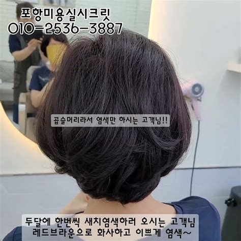 중년헤어스타일추천중년새치염색중년보브단발컷레드브라운염색 Youtube