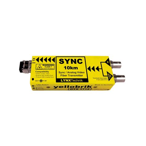 LYNX Technik Analog Video Sync 300 Meter Multimode Fiber Transmitter LC Connector